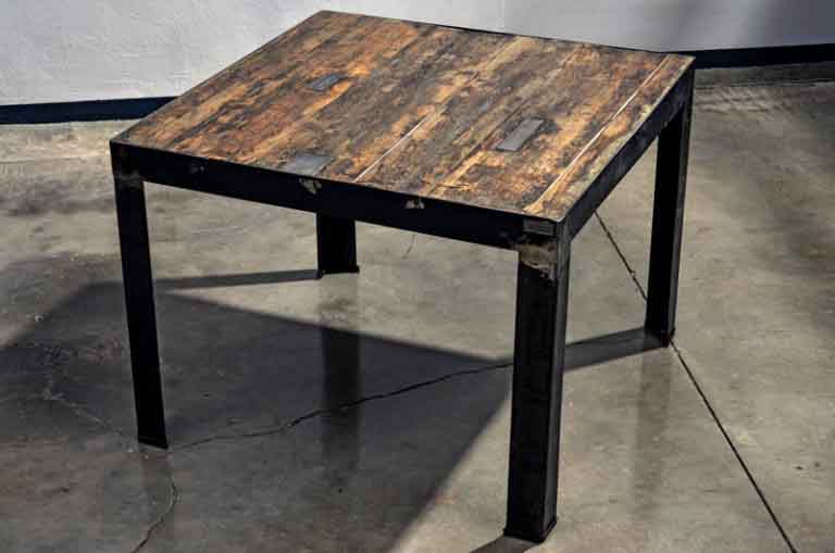 tavolo baobab legno riciclato e ferro - controprogetto tavolo baobab legno riciclato e ferro - controprogetto